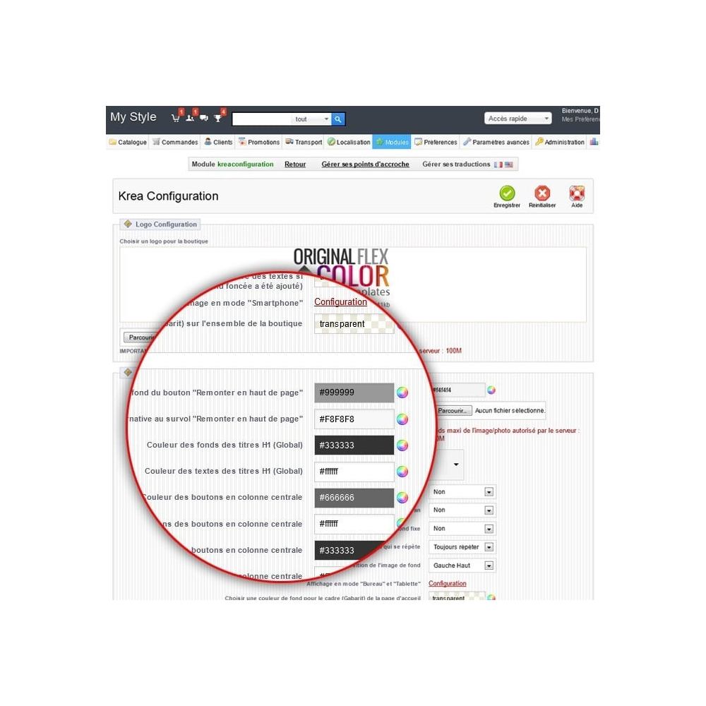 Original Flex Color Responsive Unlimited Themes Colors - PrestatoolBox