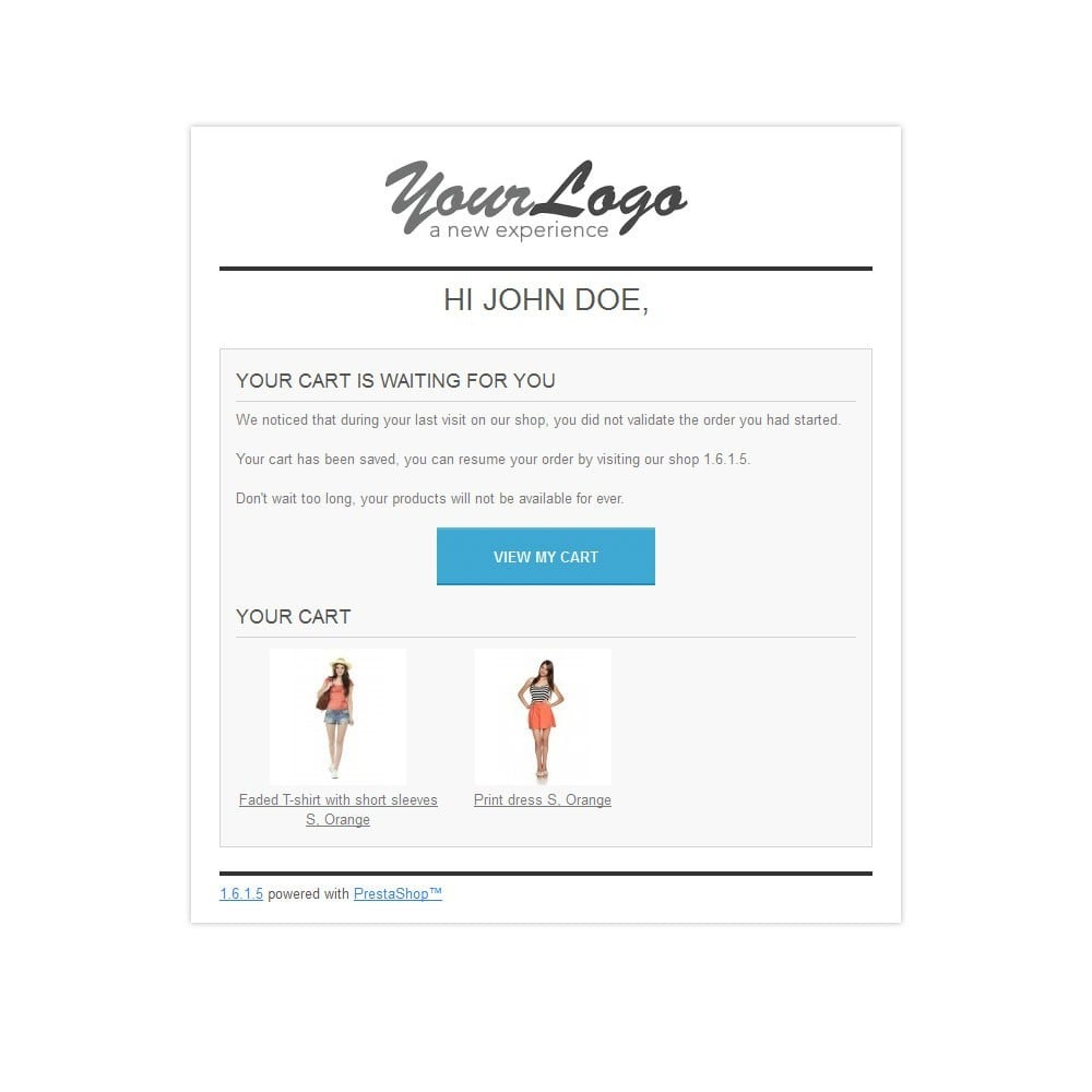 Advertising & Marketing - Cart reminder - Samdha - PrestatoolBox